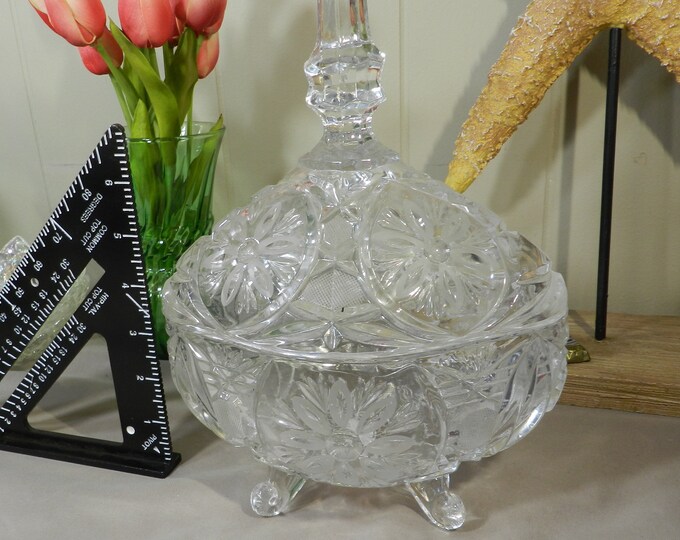 Anna Hutte Bleikristall Candy Dish, Deep Cut 24% Lead Crystal. Steeple ...