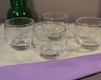 Etched Roly Poly Glasses - Etsy