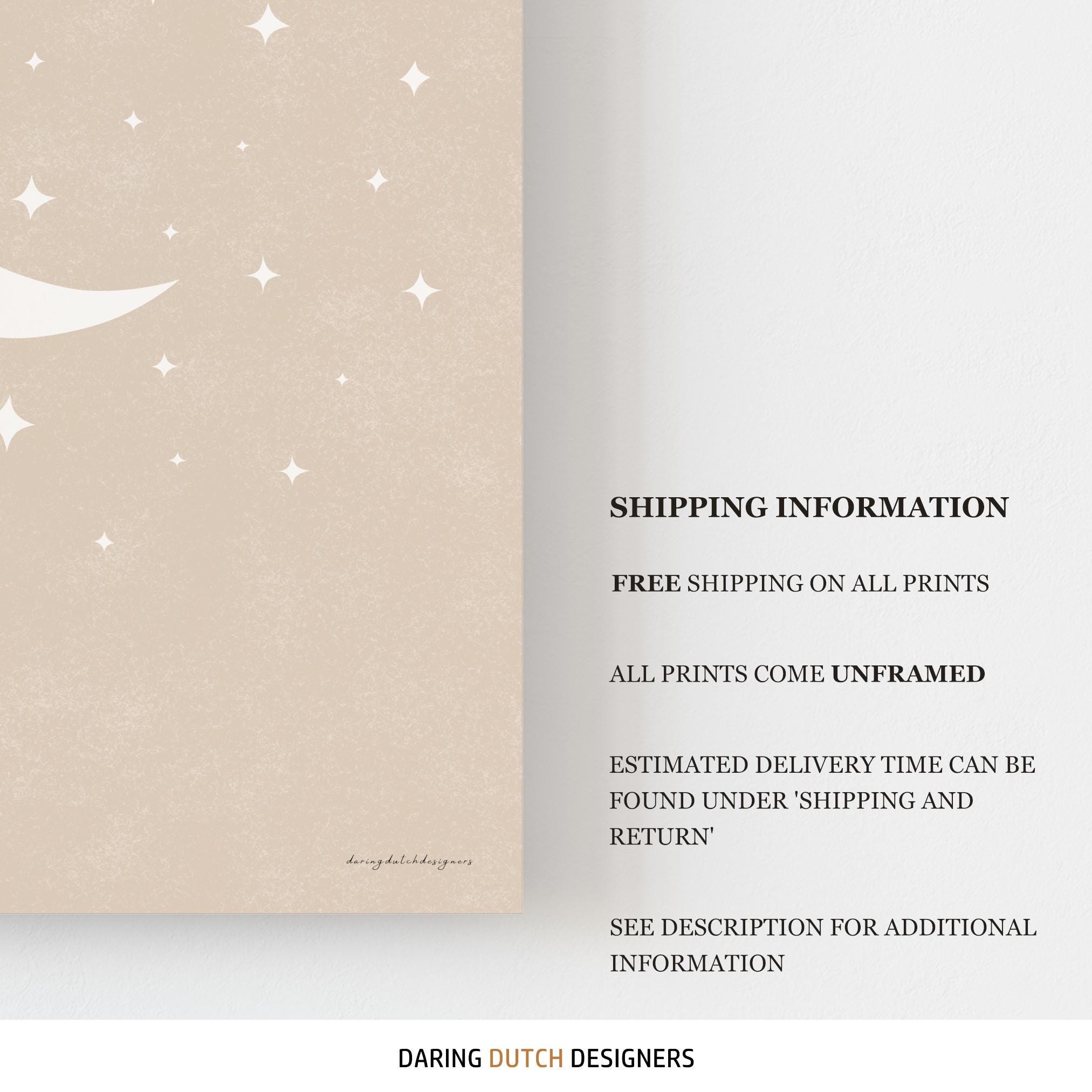 Neutral Sun and Moon Wall Art Set of 2 | Beige Home Decor for Apartment ...