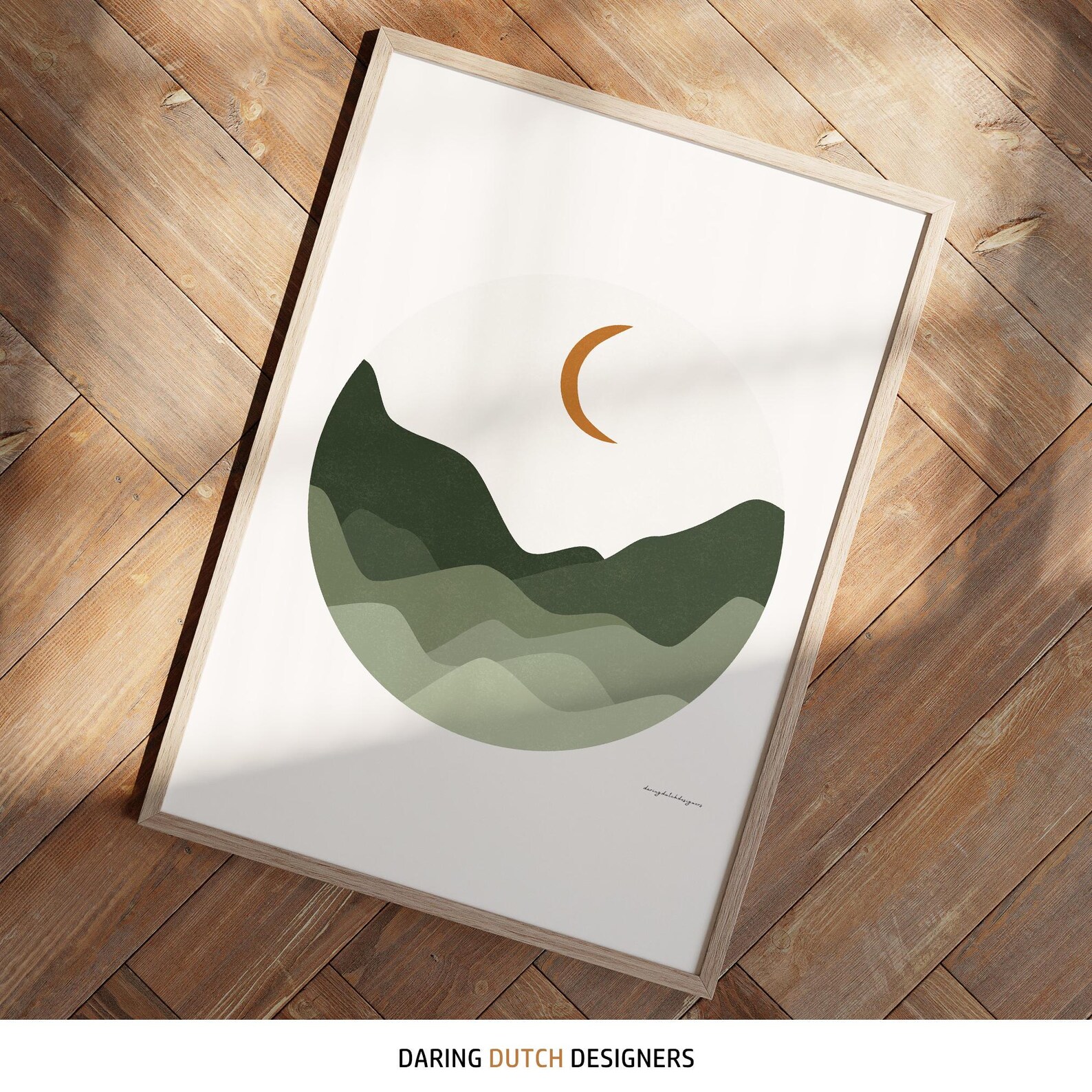 Set of 3 Calming Nursery Posters | Sage Green Sun & Moon Wall Art ...