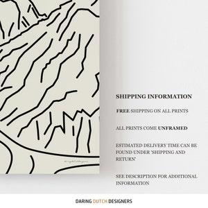 Beige K2 Mountain Art Set - 2 Piece Wall Art | Neutral Line Art Prints ...