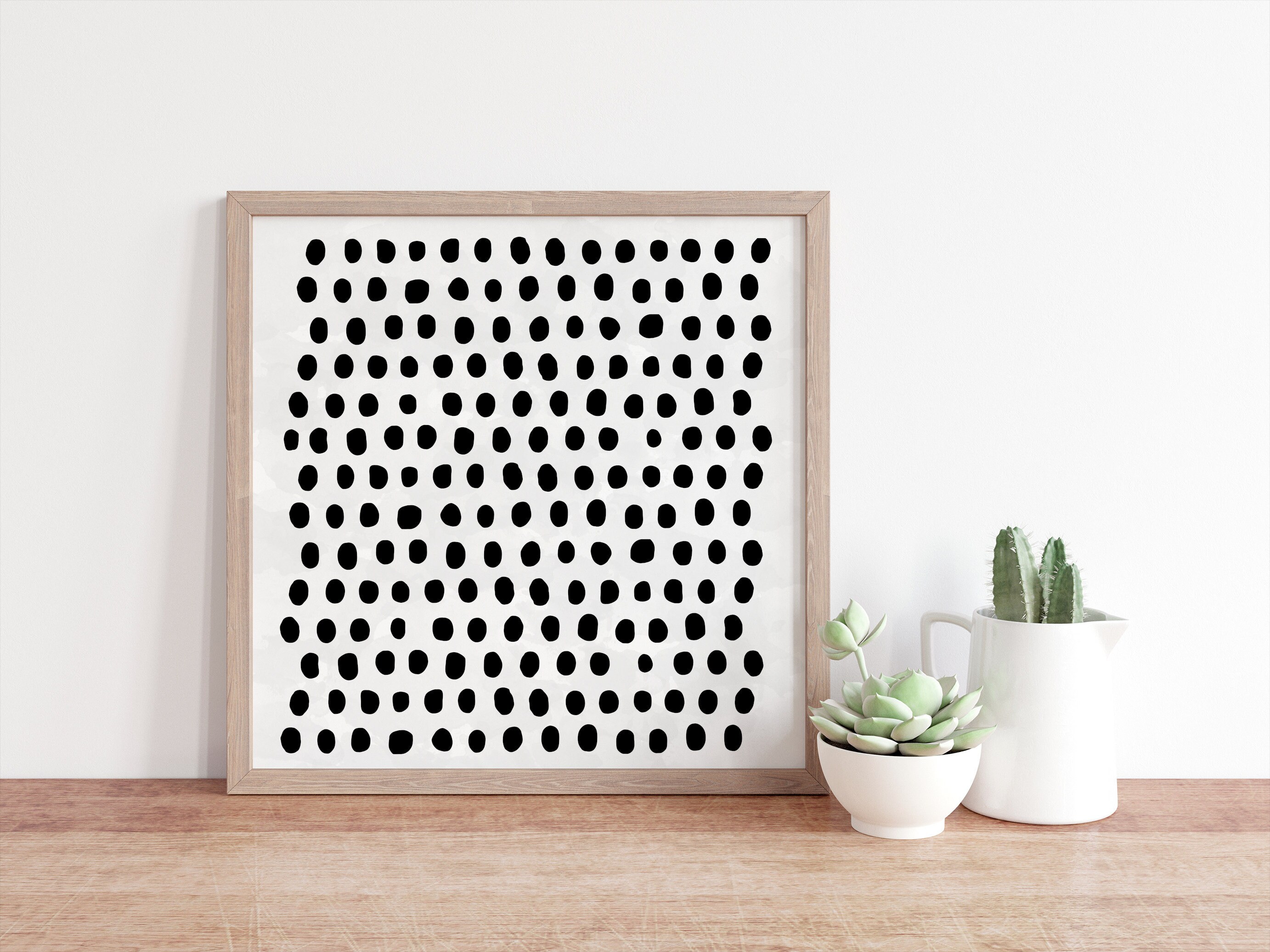 Set of 6 Prints 4x4 6x6 8x8 10x10 12x12 Black White Abstract | Etsy