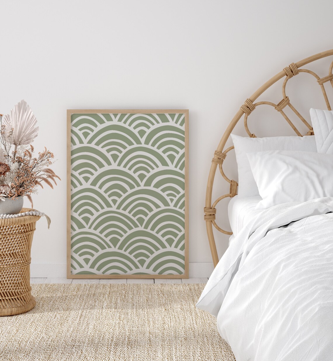 Sage Green Boho Arch Wall Decor Mint Green Geometric Arches | Etsy