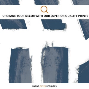 Prussian Blue Bohemian Abstract Print | Geometric Printable Wall Art ...