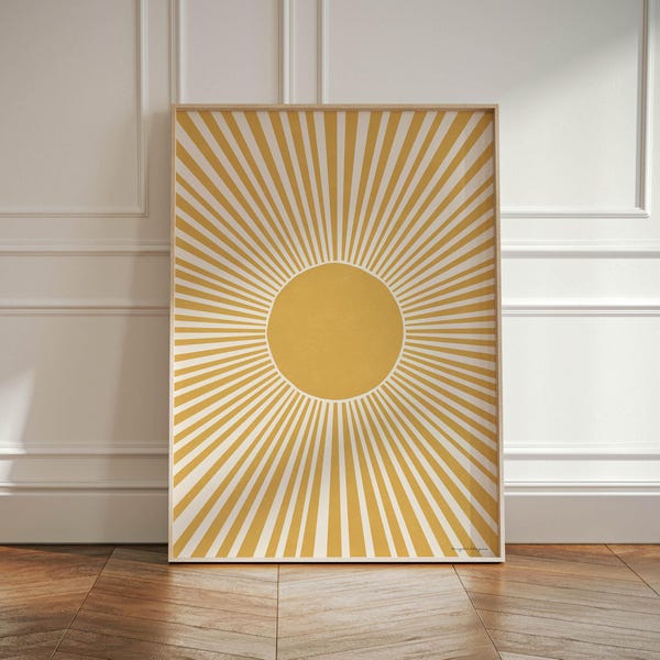 Sun Poster - Etsy