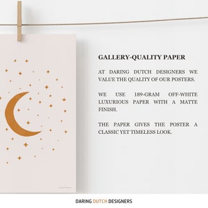 Sun and Moon Print Set of 2 | Mid Century Boho Print Set | Orange Sun ...