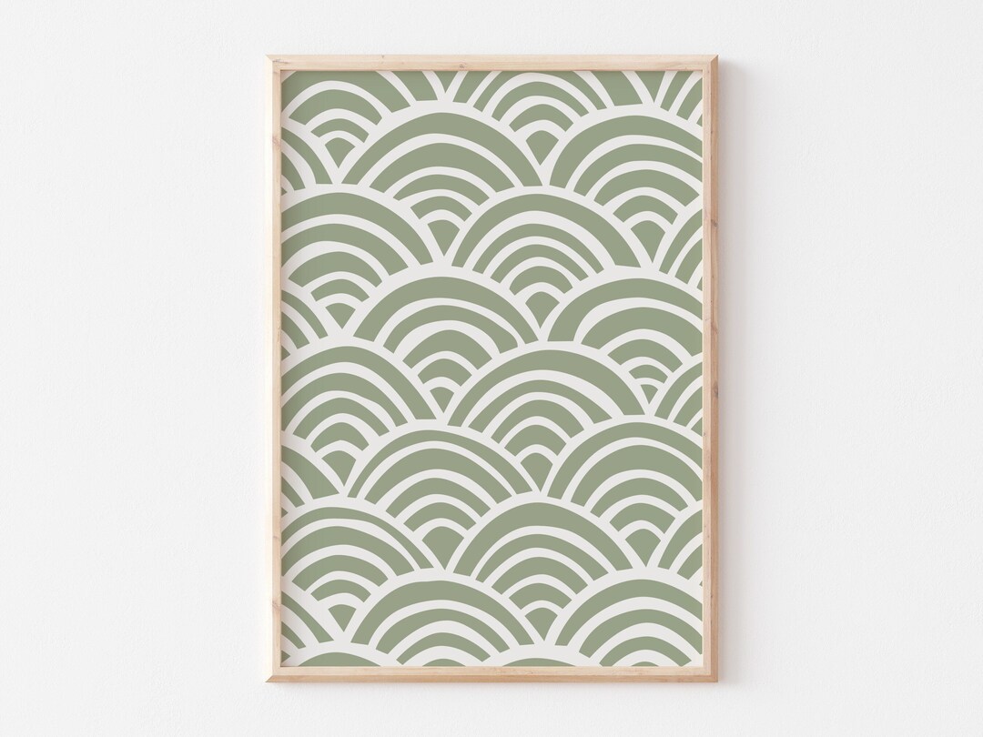 Sage Green Boho Arch Wall Decor Mint Green Geometric Arches - Etsy