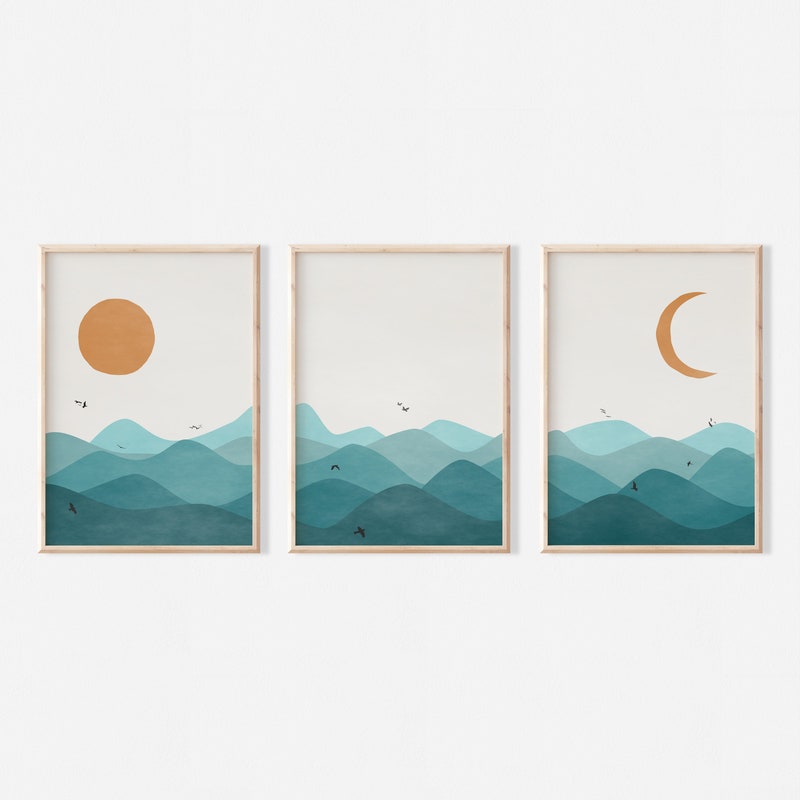 Teal Prints - Etsy