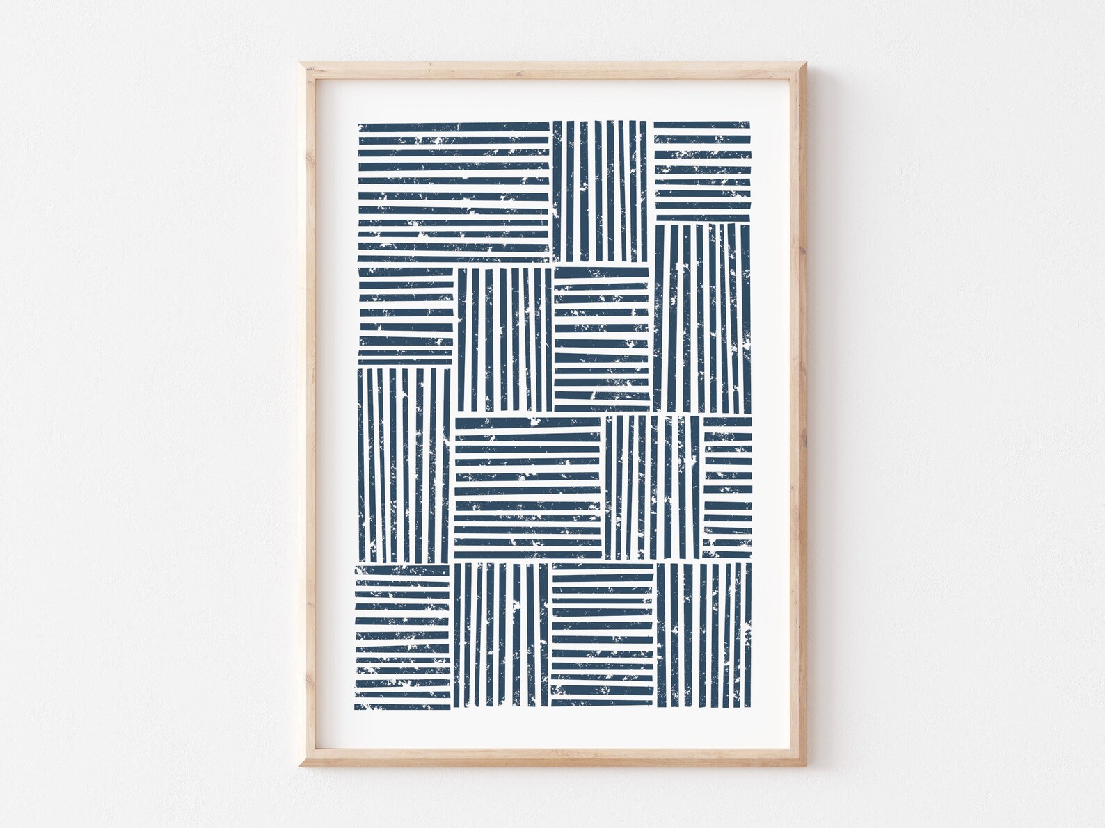Navy Blue Abstract Bohemian Pattern Artwork Dark Blue Simple - Etsy