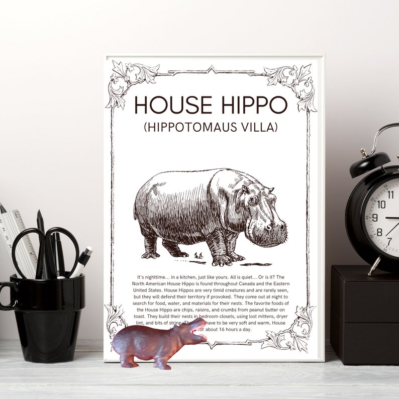 Quirky House Hippo Figurine - A Unique Gift for the Hippo Lover in Your ...