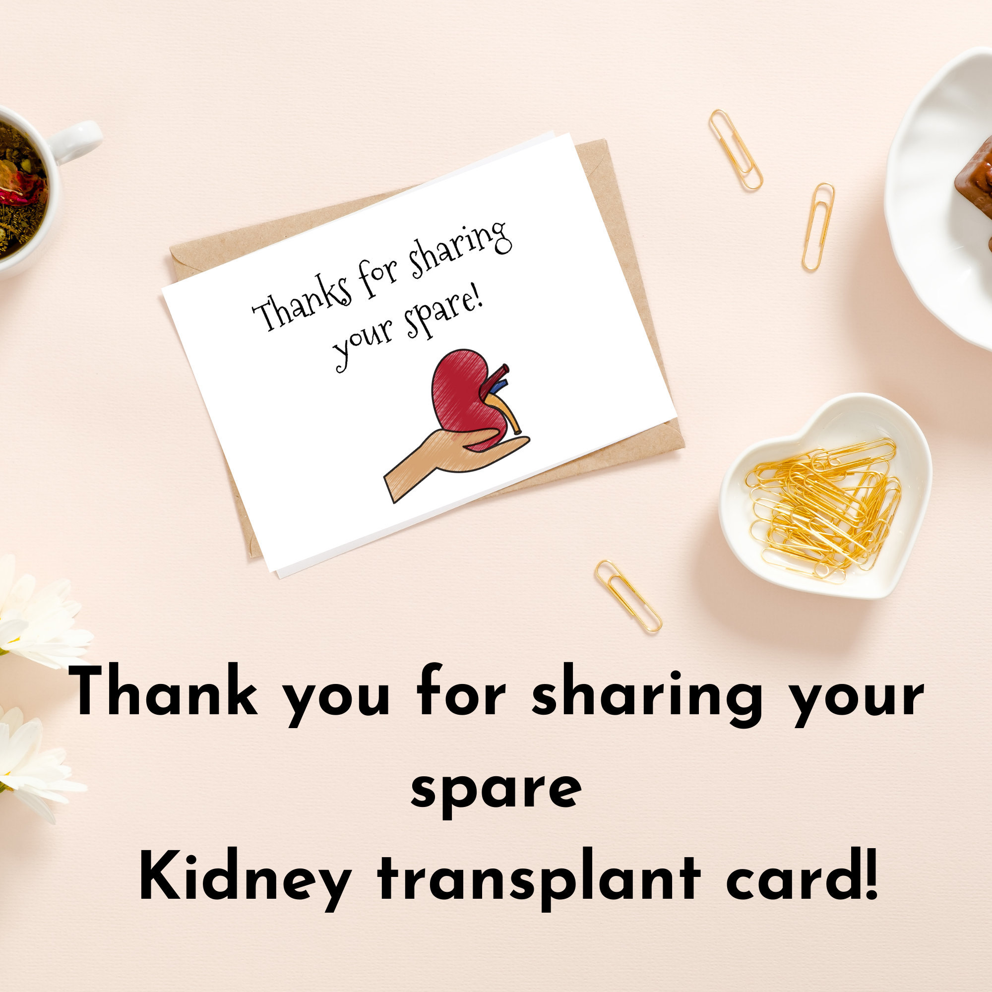 Thanks for Sharing Your Spare Kidney Transplant Card, Organ Donation ...