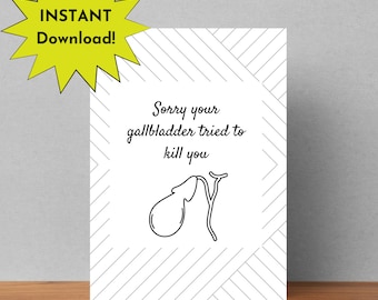 Gallbladder Card - Etsy