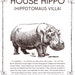 Quirky House Hippo Figurine A Unique Gift for the Hippo Lover in Your ...