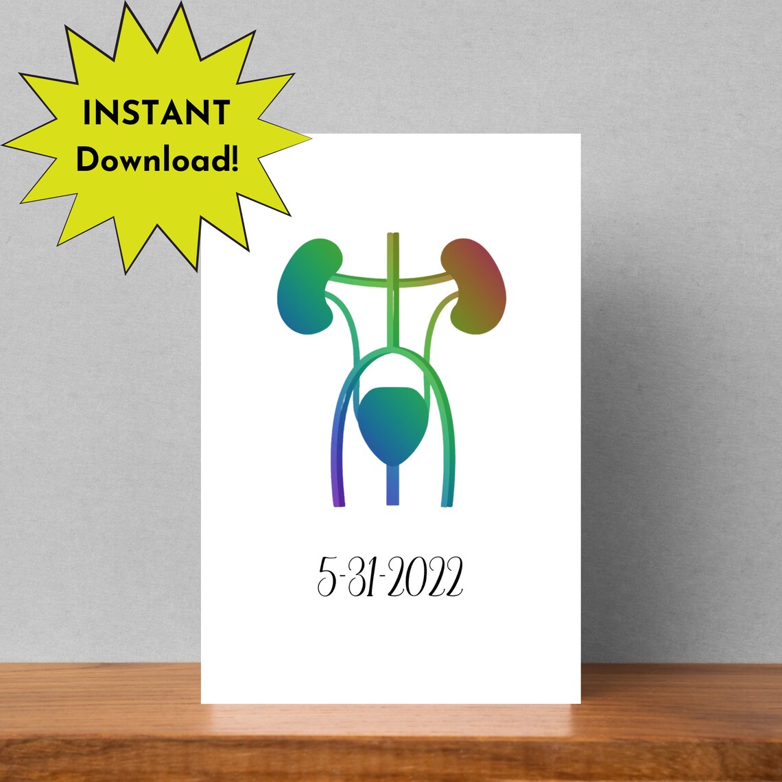 Custom Kidney Transplant Card Kidney Card With Transplant | Etsy