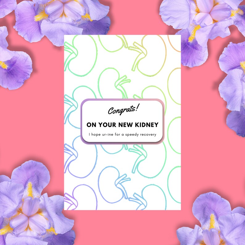 Kidney Transplant Card, Kidney Background , Surgery Card, Kidney ...