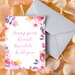 Floral Sorry Your Heart Tried to Kill You 4"x6" Instant Print Card ...