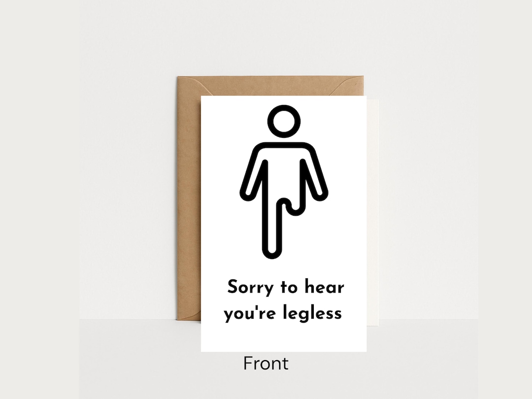 Sorry to Hear, Limb Amputation Card, Loss of Leg, Leg Amputation ...