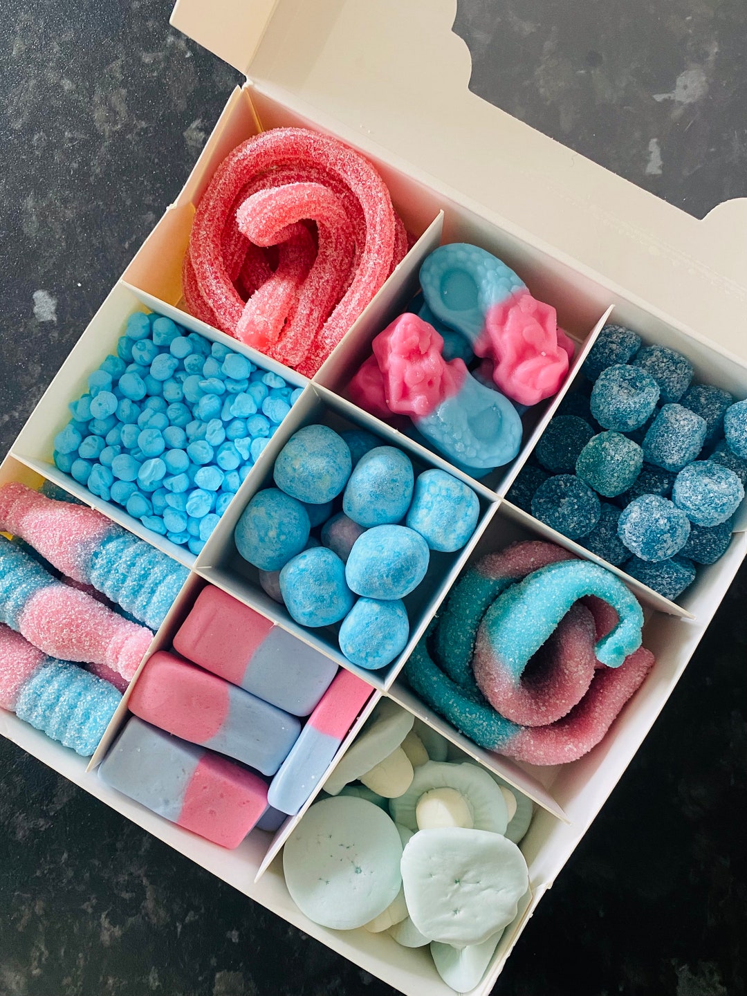 Bubblegum Sweet Boxes Sweet Selection Box Birthday Gift Valentines Gift ...