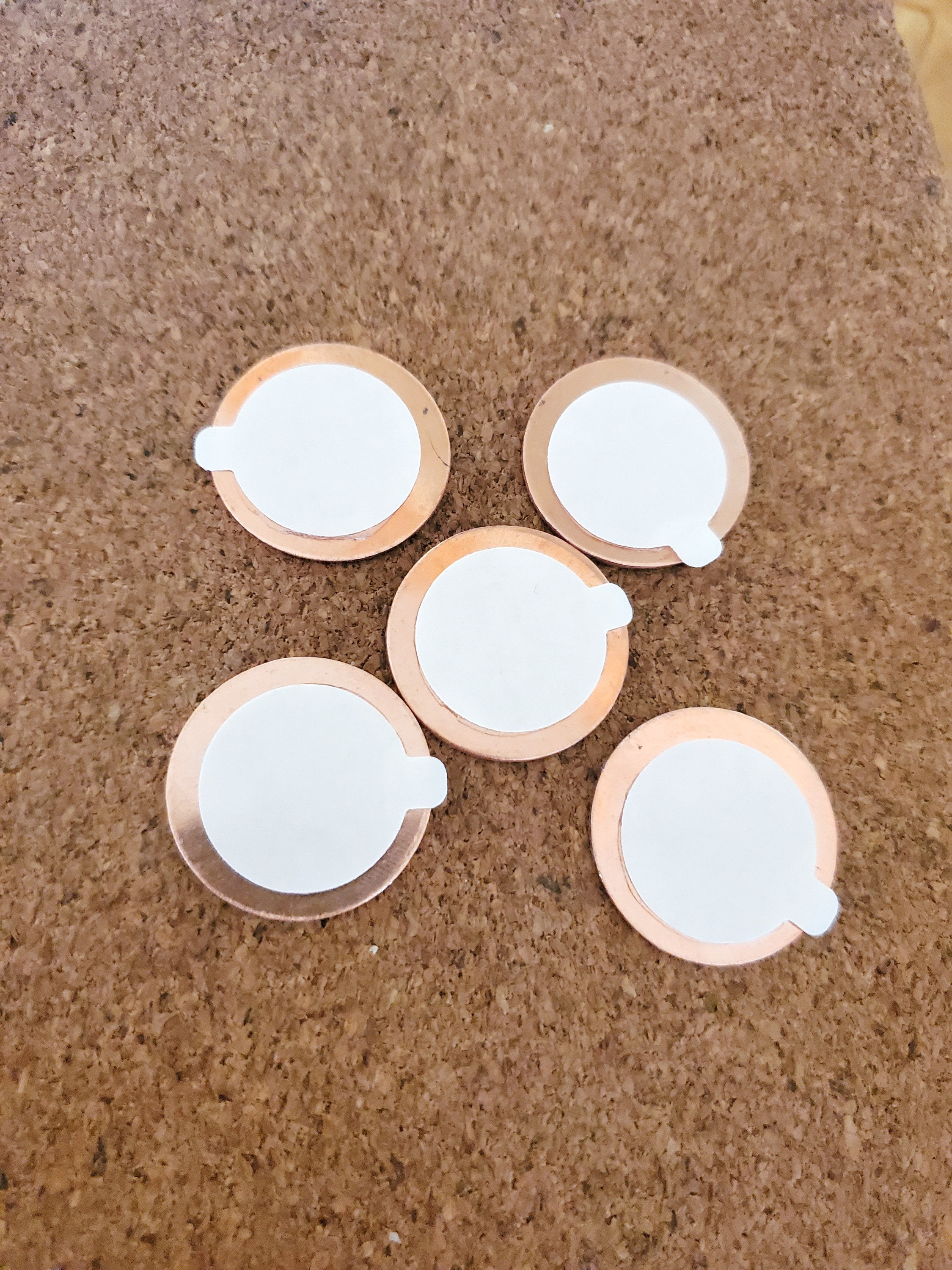 Pure Copper 99.99% Cellphone EMF Circle Stickers - Etsy