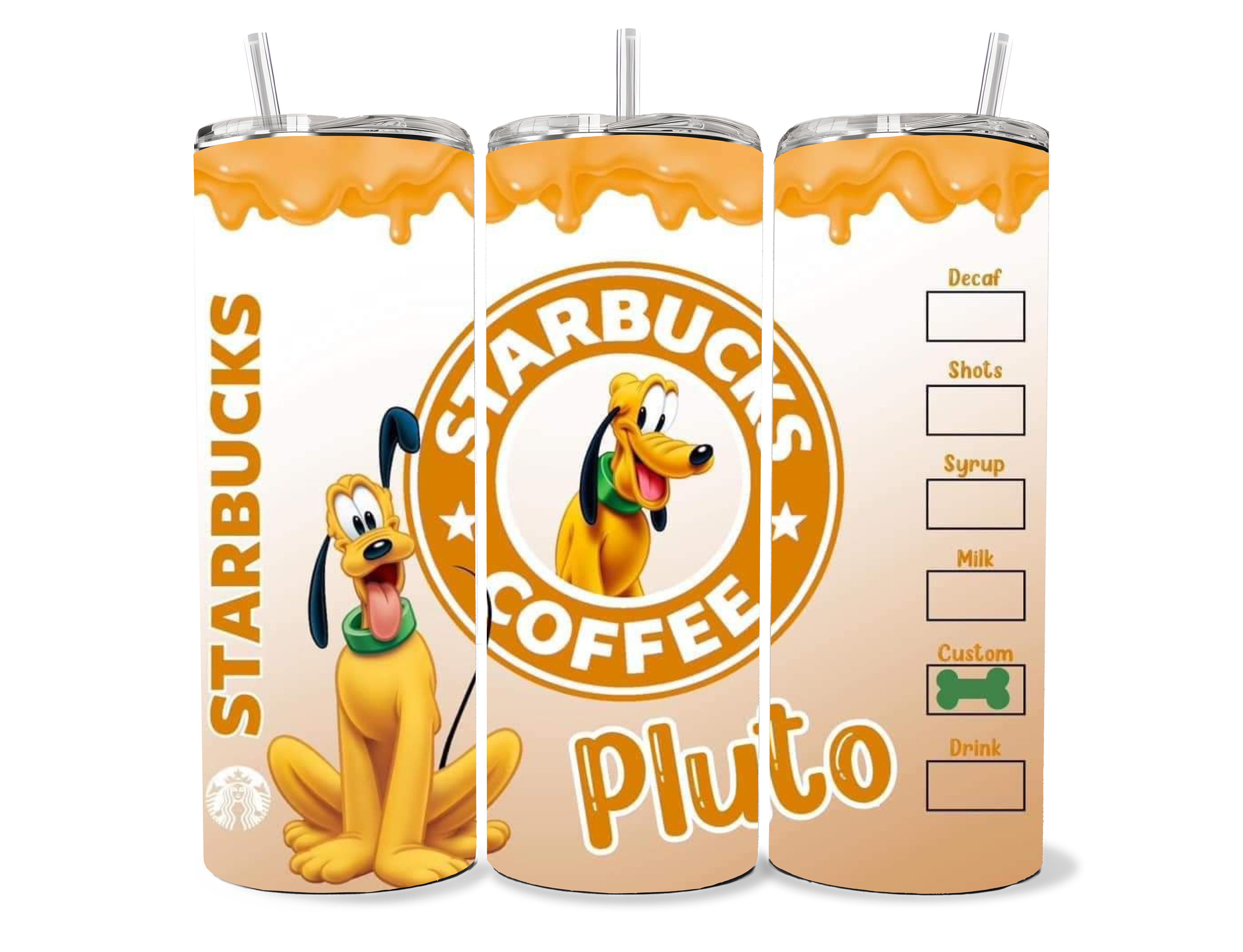 Starbucks Character 20oz Sublimated Tumbler/custom Tumbler - Etsy