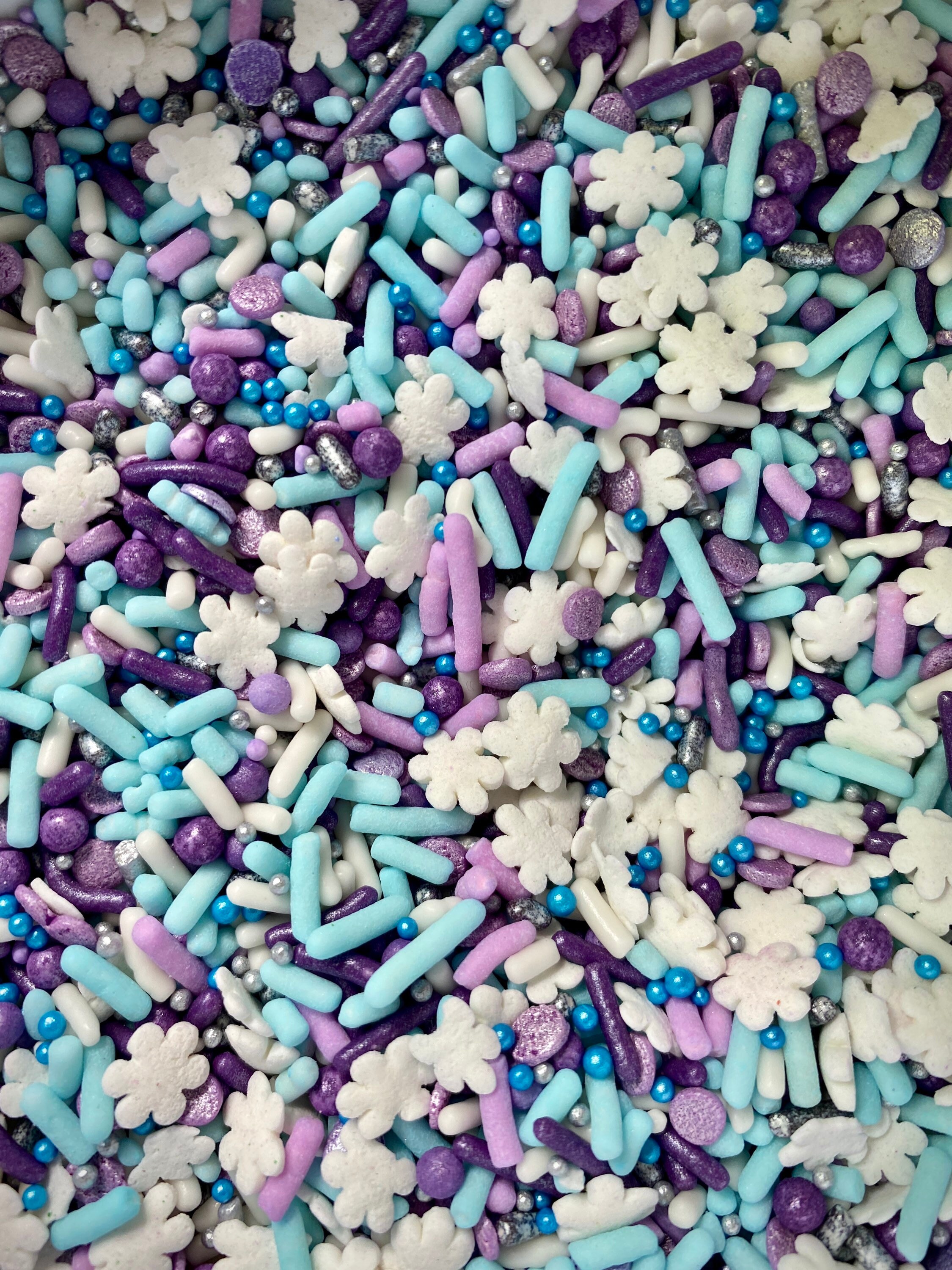Let It Snow Edible Sprinkle Mix Cupcake Sprinkles Cake - Etsy
