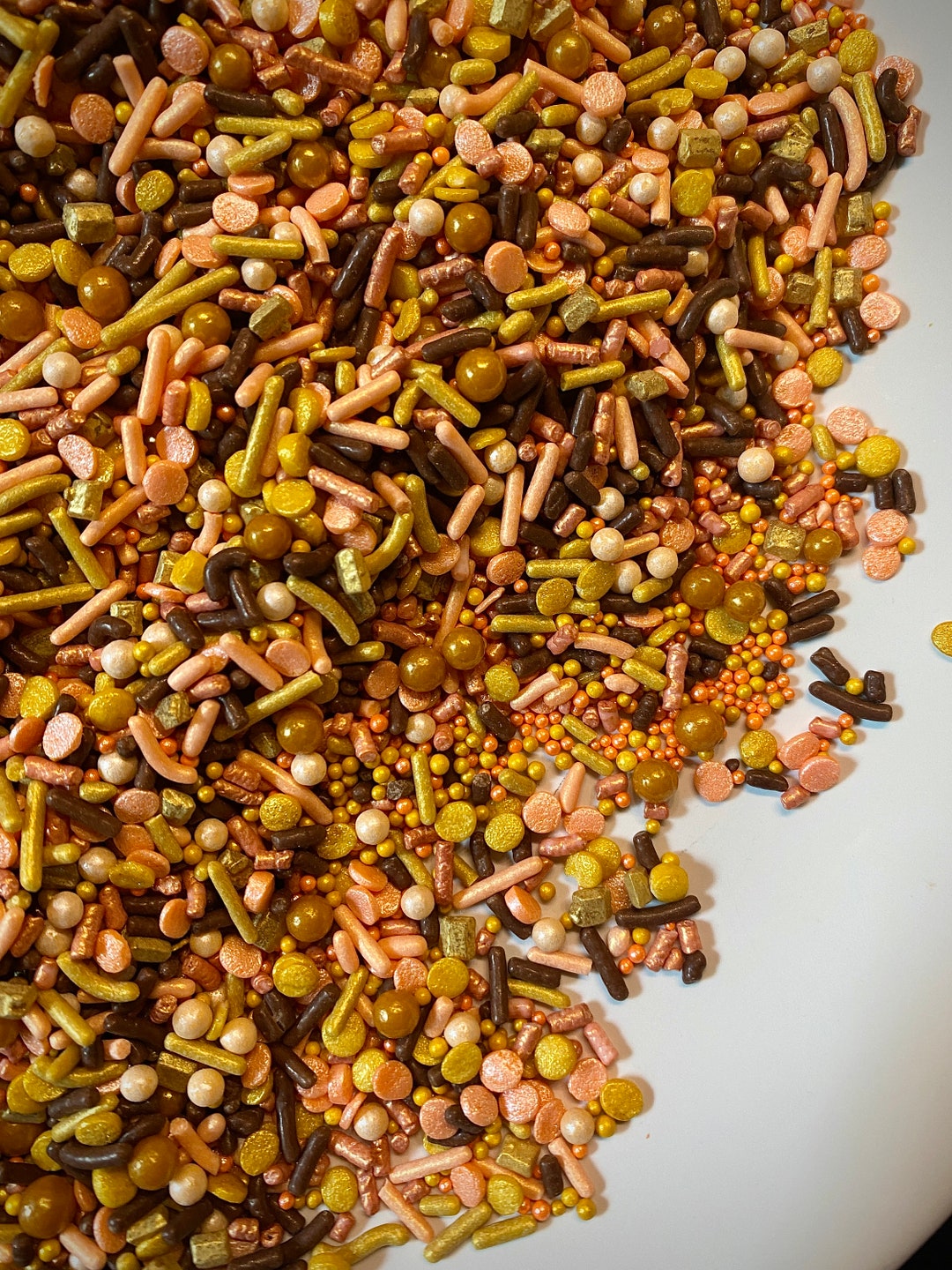 Autumn Gold Edible Sprinkle Mix, Autumn Sprinkles, Cake Sprinkles - Etsy