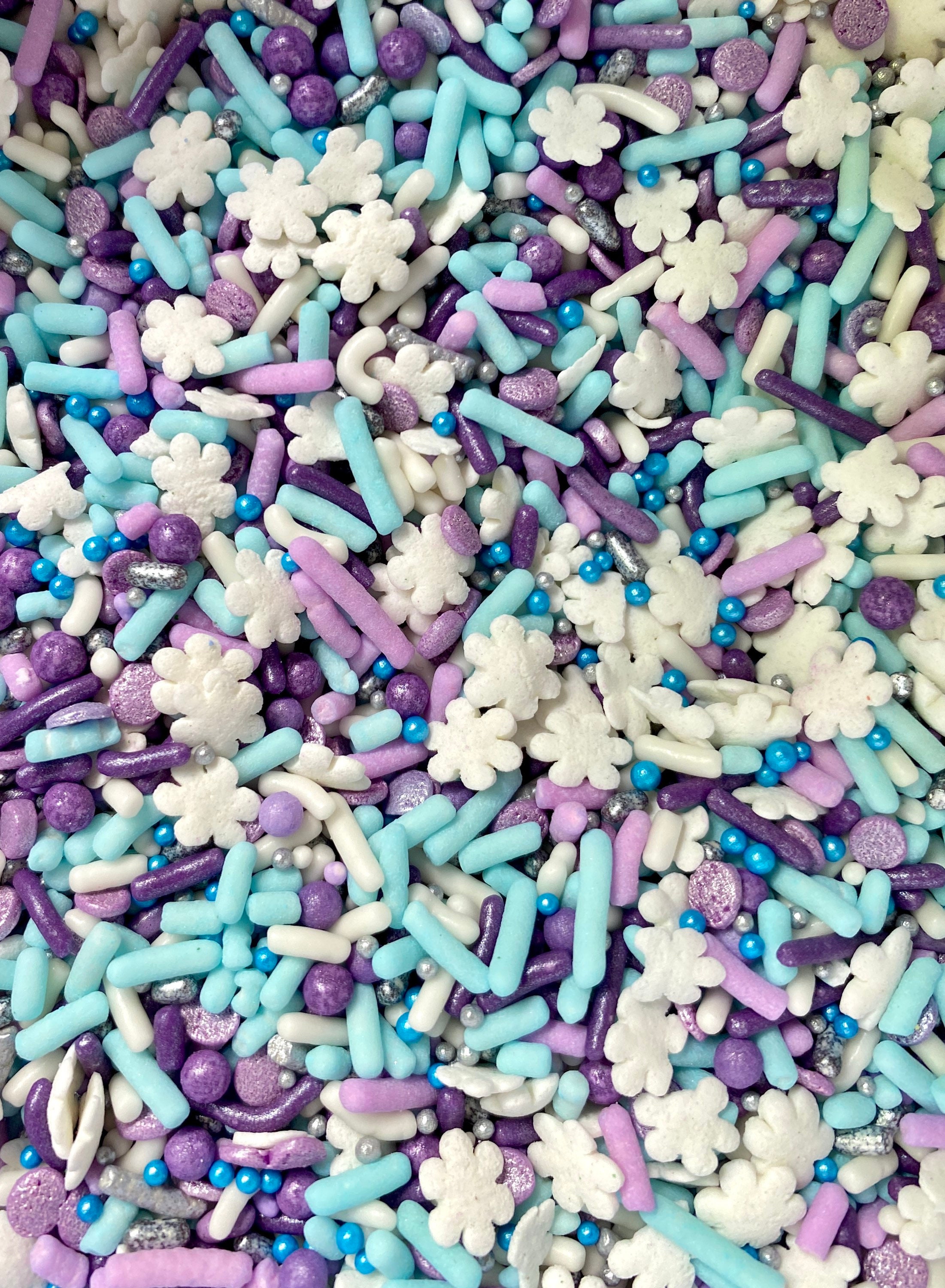 Let It Snow Edible Sprinkle Mix Cupcake Sprinkles Cake - Etsy