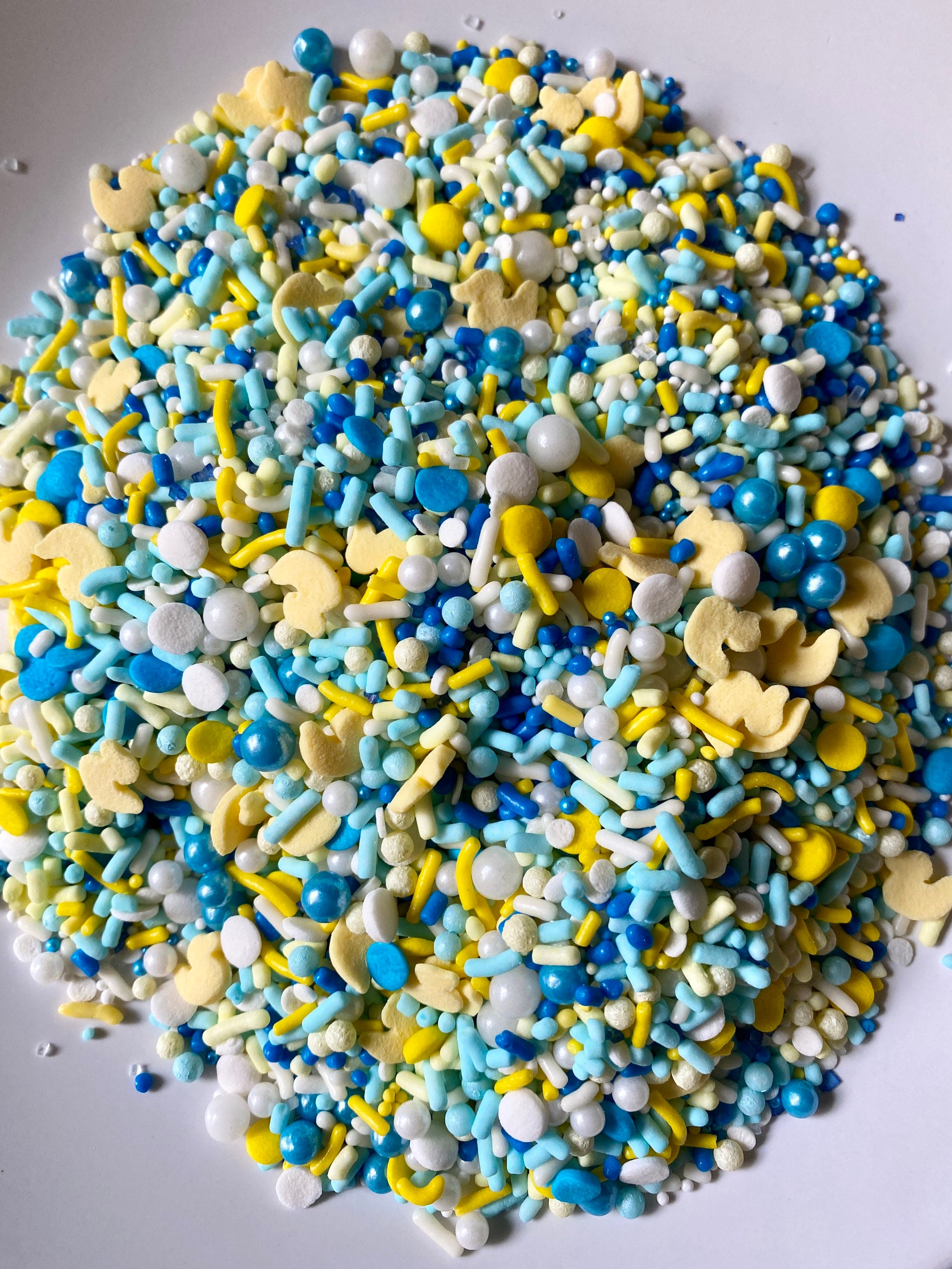 Rubber Ducky Edible Sprinkle Mix Cake Sprinkles Baby Shower - Etsy