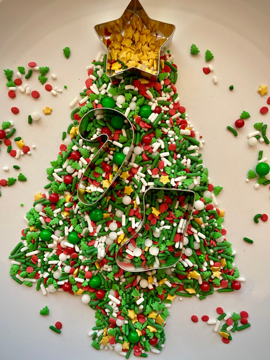 O Christmas Tree Edible Christmas Sprinkle Mix Cake | Etsy