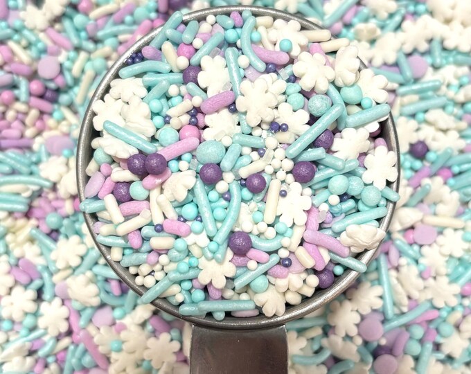 Let It Snow- Edible Sprinkle Mix, Cupcake Sprinkles, Cake Sprinkles ...