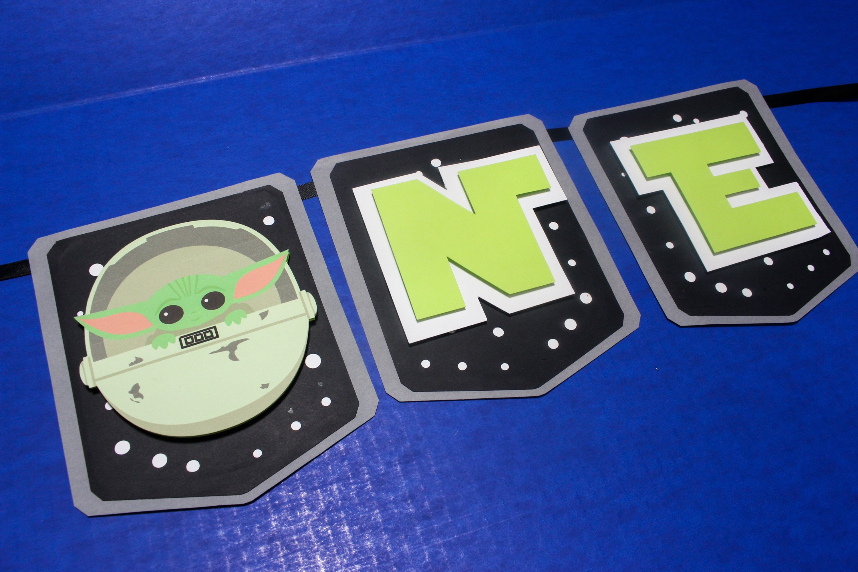 Inspired Baby Yoda Banner the Child Birthday Banner 1st Birthday Banner ...