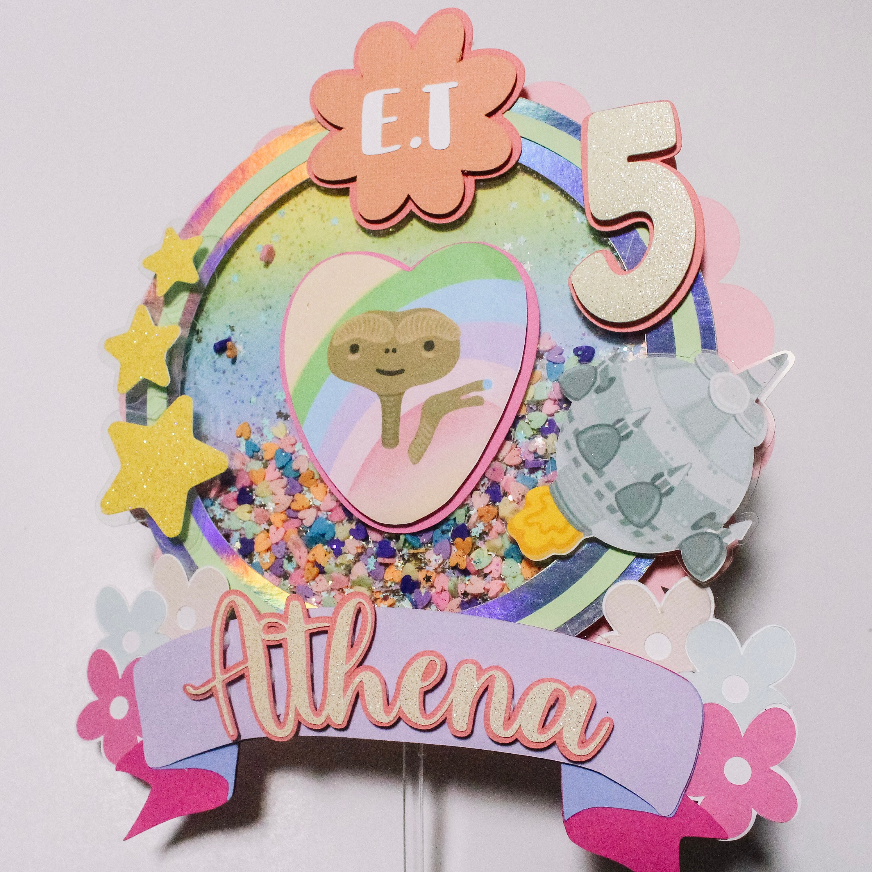 E.T Caketopper Shaker | E.T Birthday Party| E.T Cake Topper | Girl ...