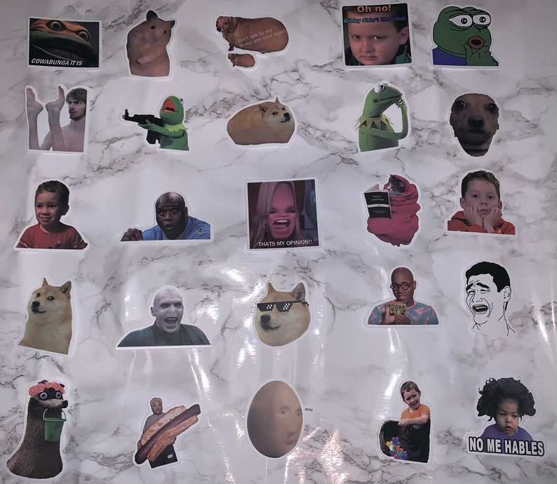 Meme Stickers 5-50 Pc Funny Internet Joke Stickers - Etsy