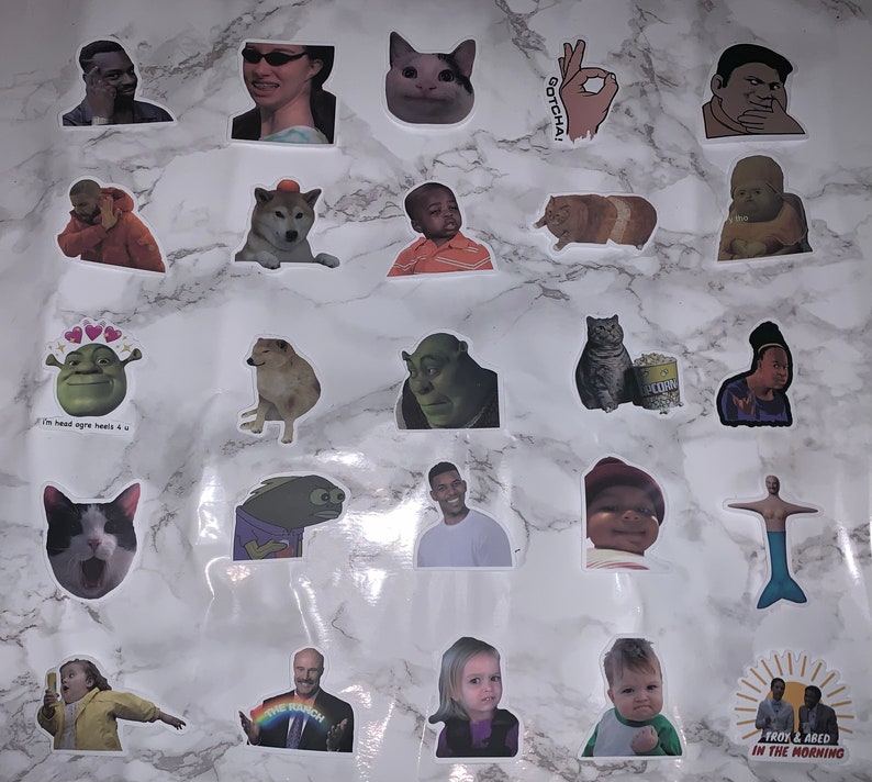 Meme Stickers 5-50 Pc Funny Internet Joke Stickers - Etsy