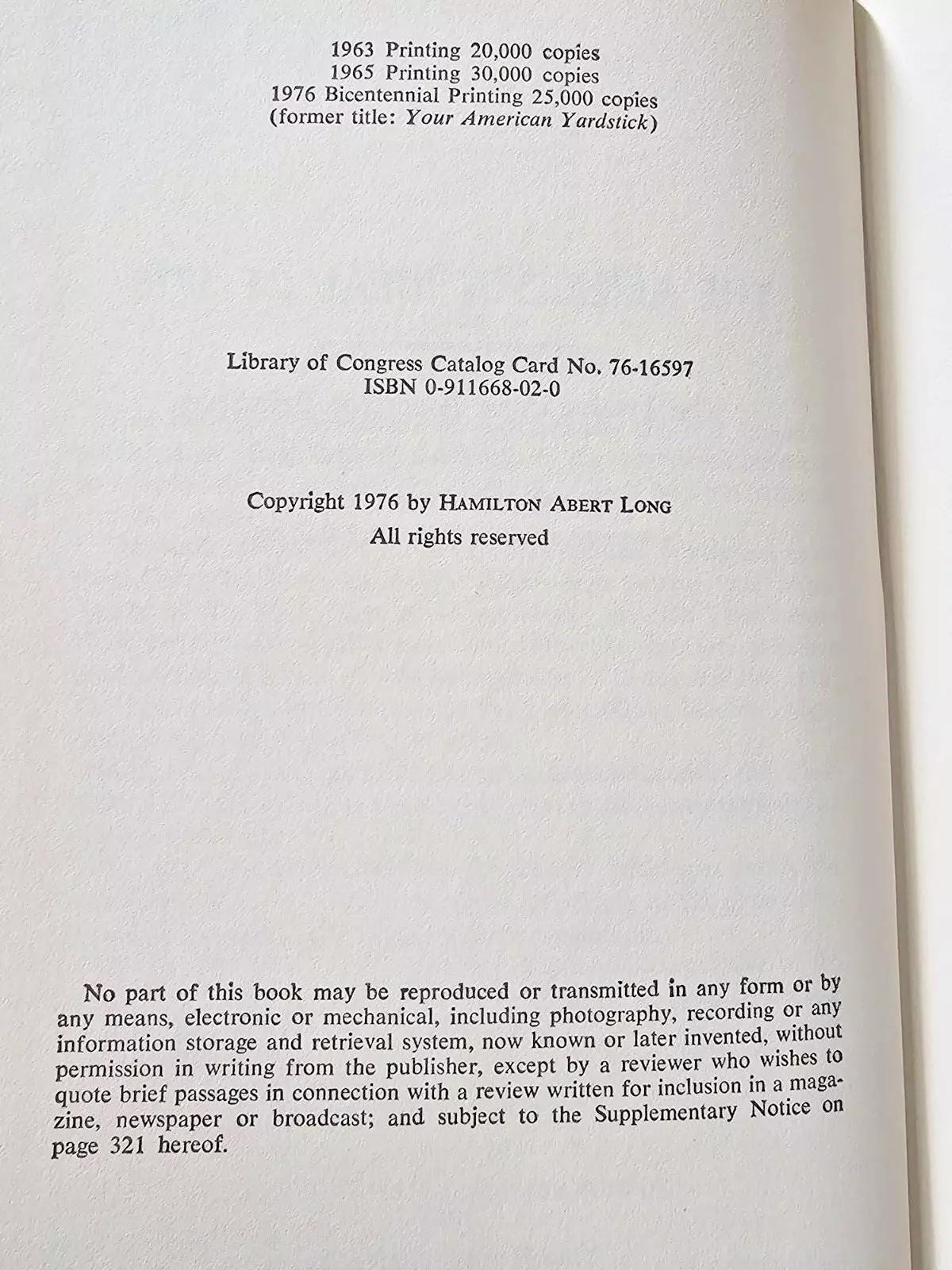 The American Ideal of 1776 the Twelve Basic American Hamilton Abert ...