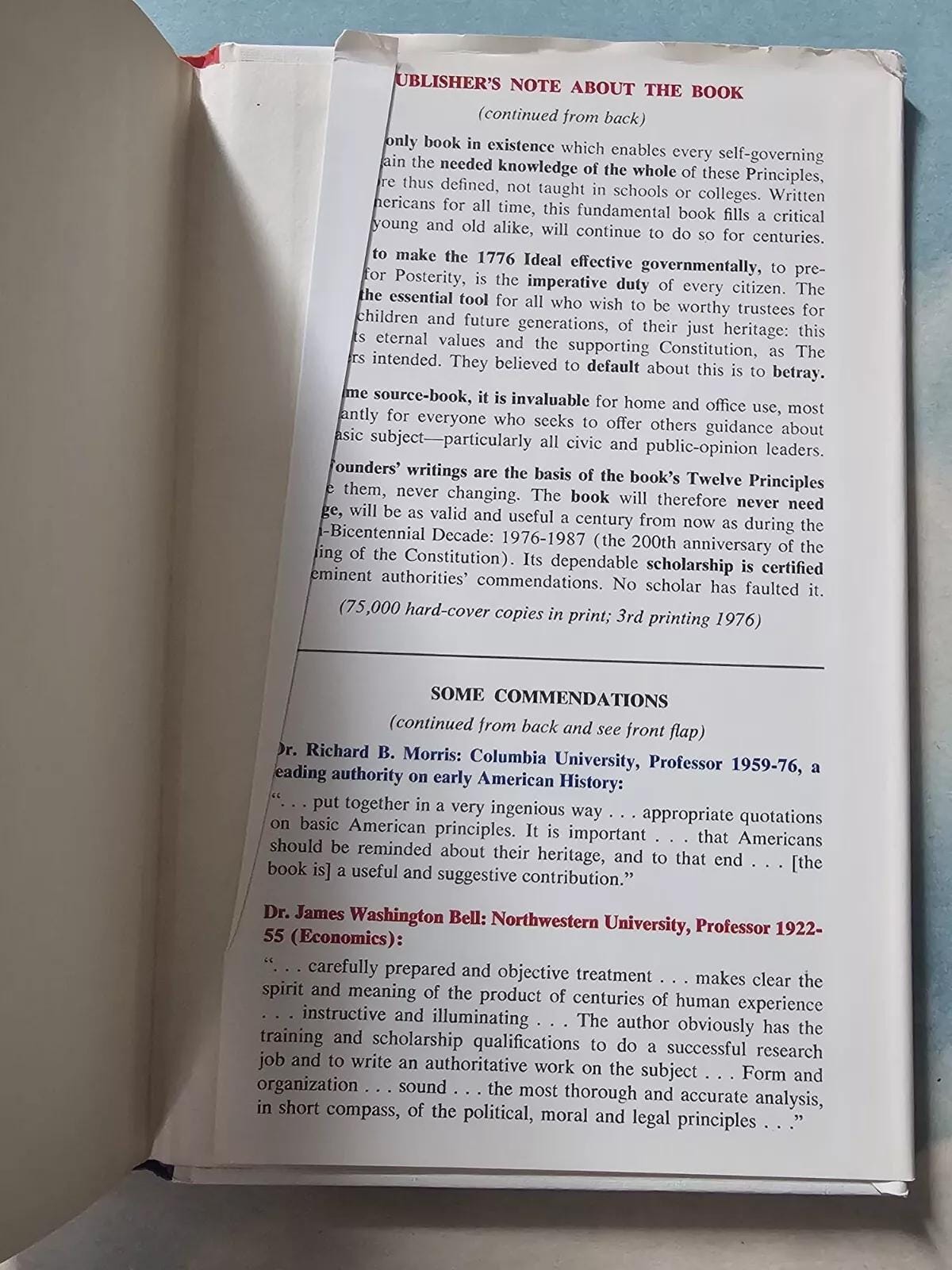 The American Ideal of 1776 the Twelve Basic American Hamilton Abert ...