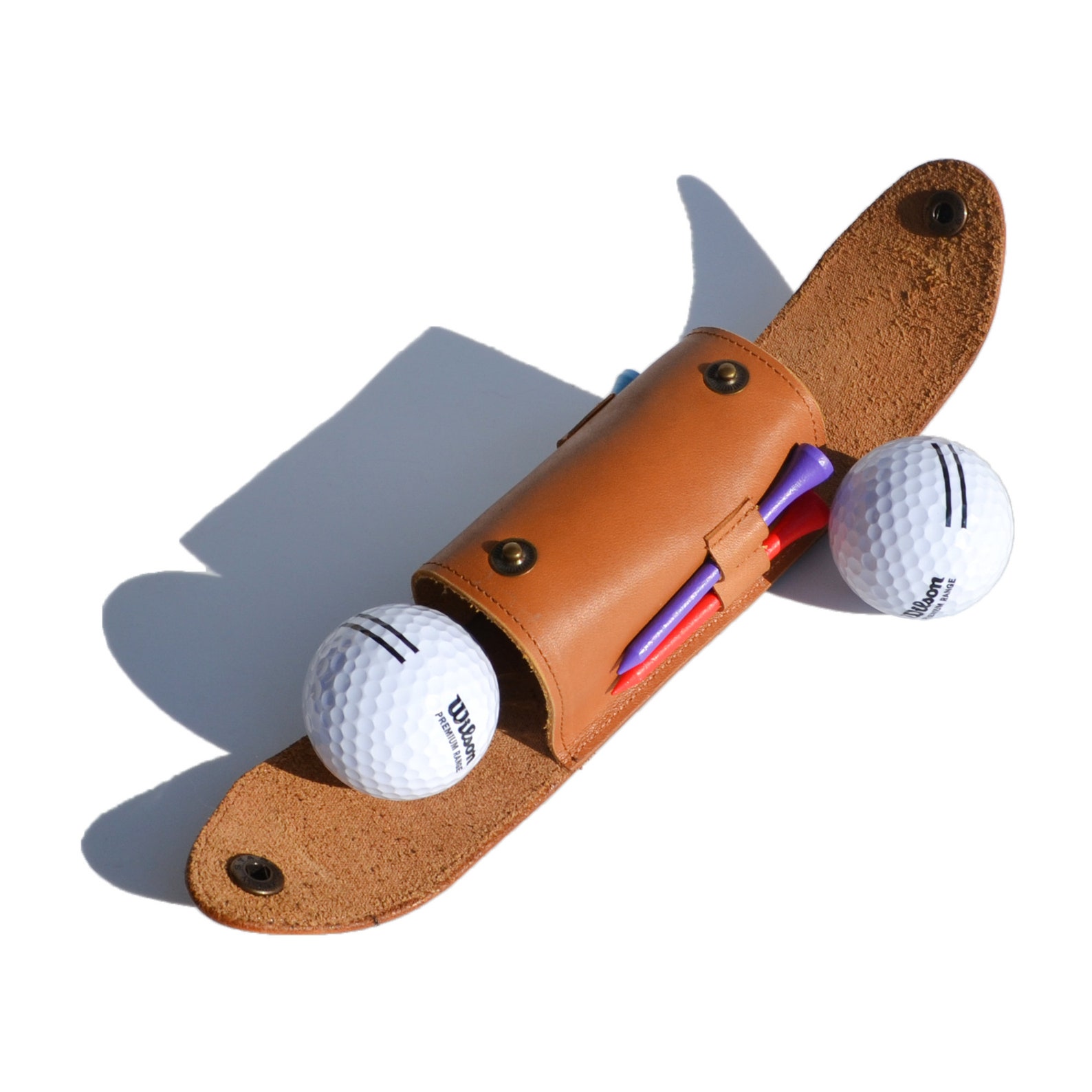 Custom Leather Golf Ball Case 3 Ball Case Golf Accessory - Etsy Canada