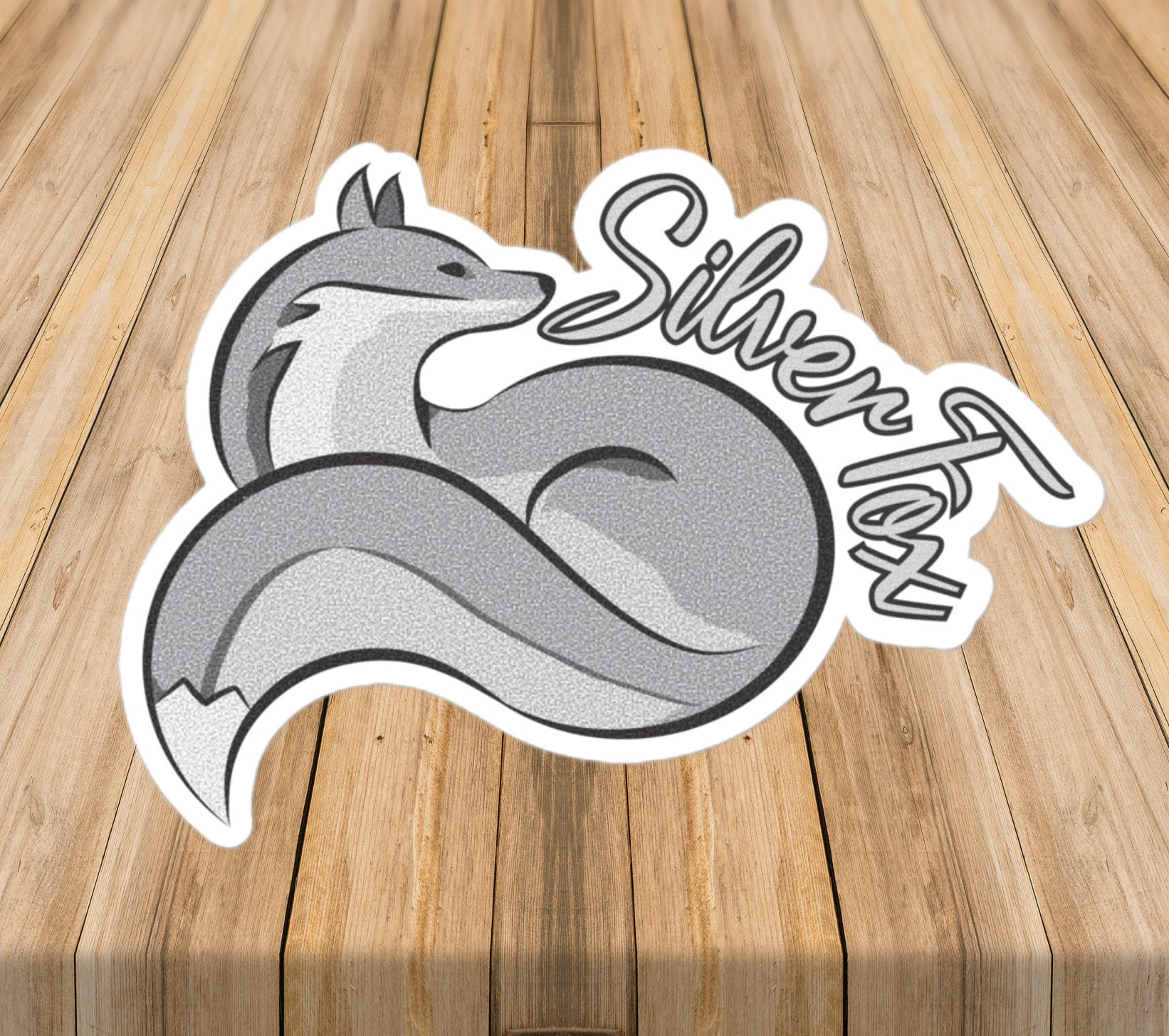 Silver Fox Sticker, Vinyl Sticker, Hydroflask Sticker, Laptop Sticker ...