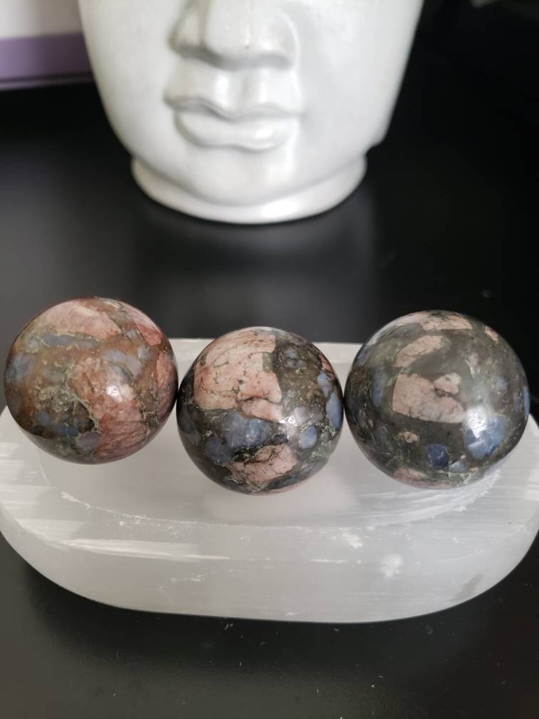 Sphère naturelle Que Sera Rhyolite Llianite pierre - Etsy France