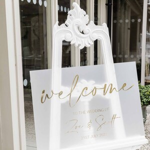 Perspex Wedding Welcome Sign Frosted Acrylic-frosted Perspex Welcome to ...