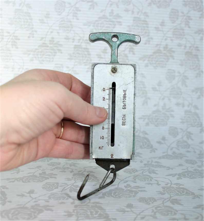 Spring Balance Vintage Portable Scale Weighing Device Old Scale ...