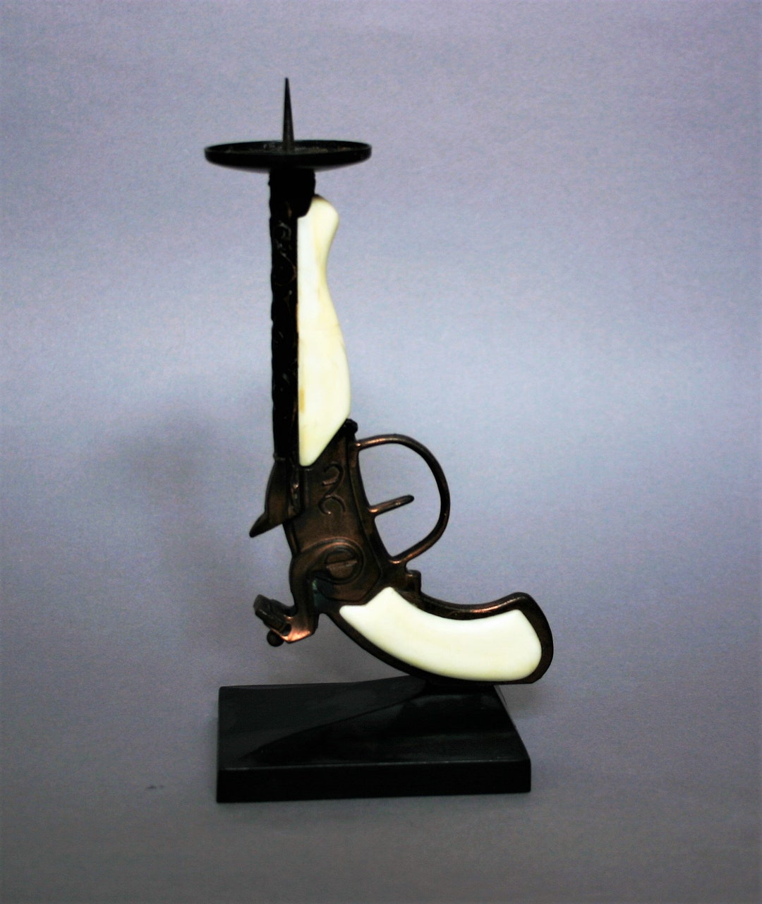 Vintage Candlestick Souvenir Pistol, Candle Holder Antique Candlestick ...