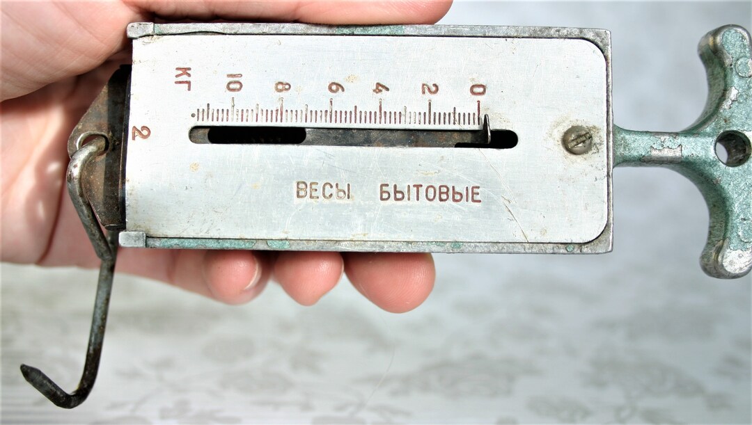 Spring Balance Vintage Portable Scale Weighing Device Old Scale ...