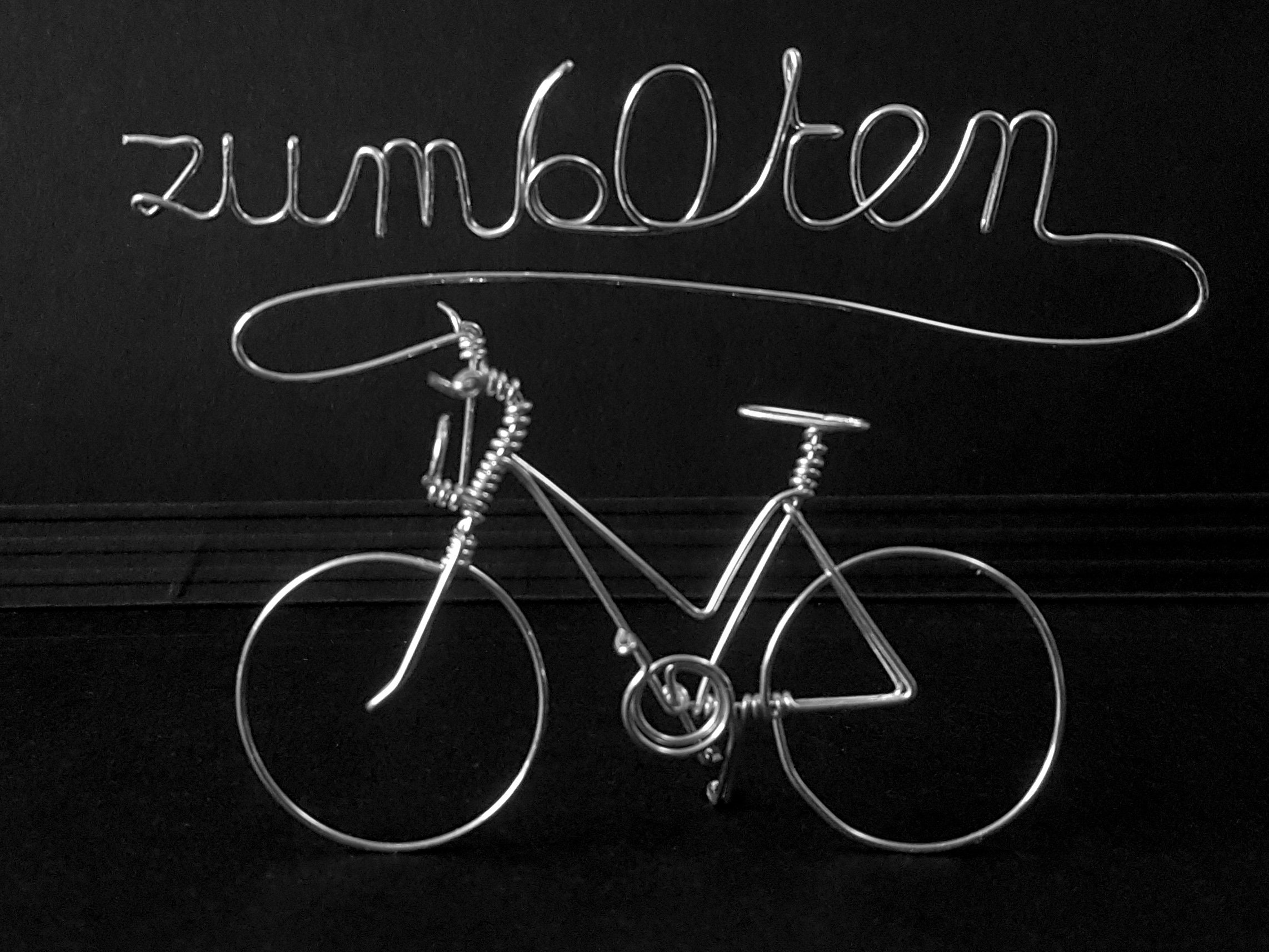Hand-made Wire Bicycles Miniatures With Personalisation - Etsy