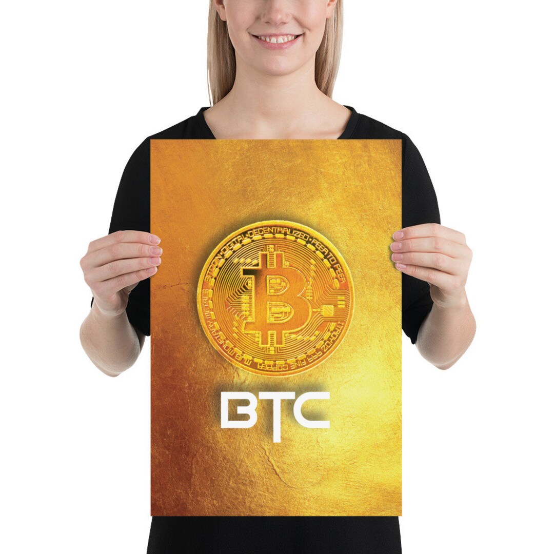 Bitcoin BTC Poster - Etsy