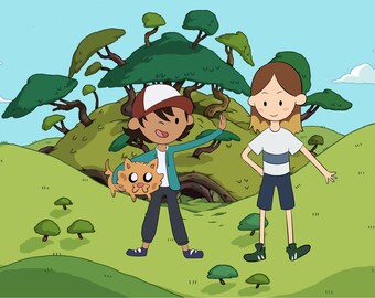 Custom Adventure Time Portrait - Etsy