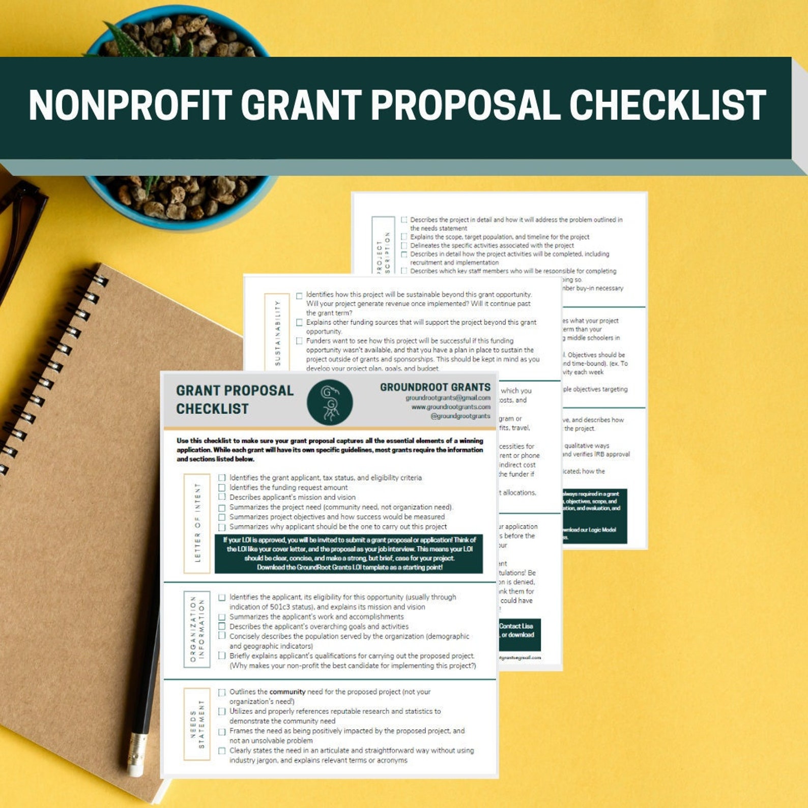 Nonprofit Grant Proposal Checklist - Etsy