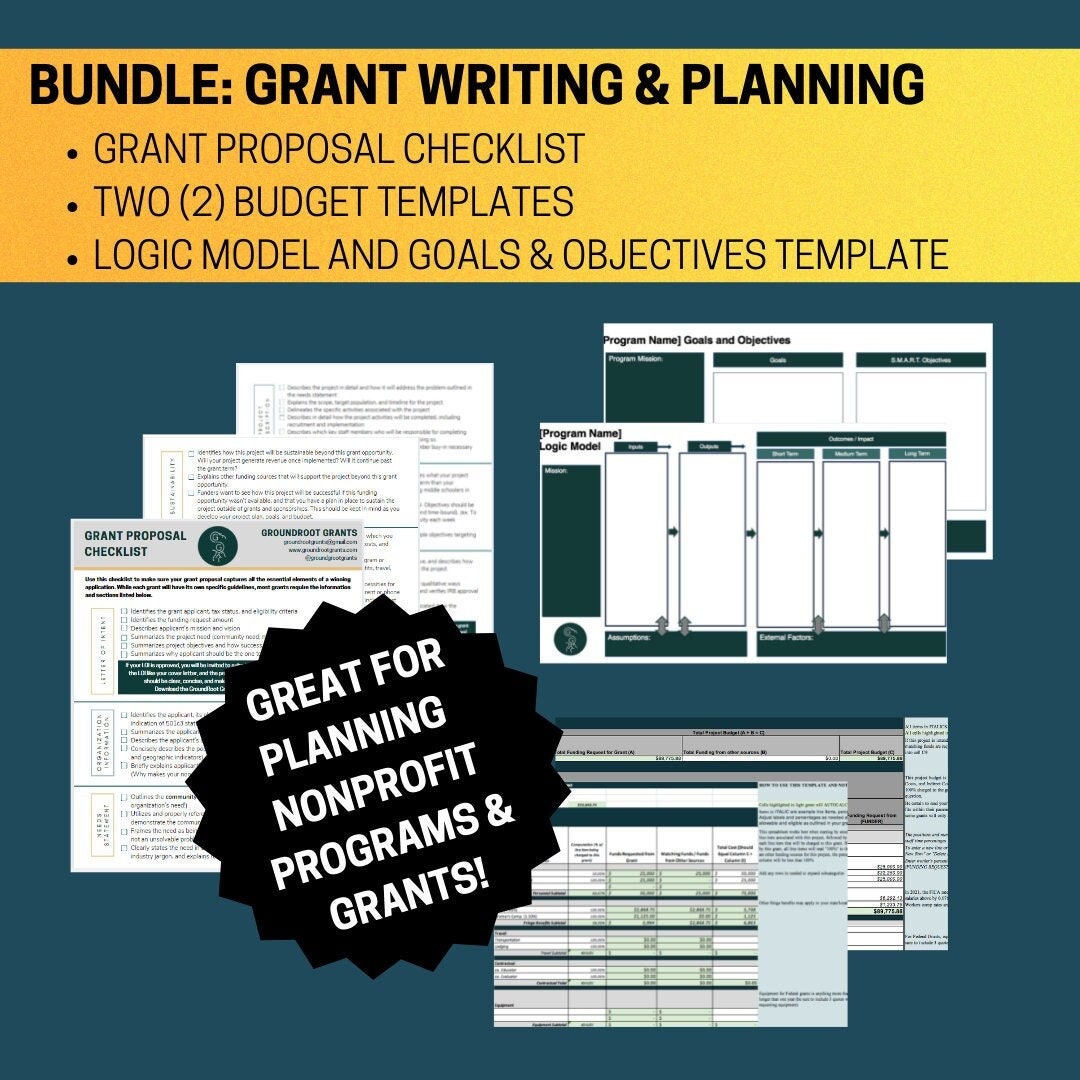 BUNDLE - Nonprofit Grant Writing and Planning Bundle - Etsy