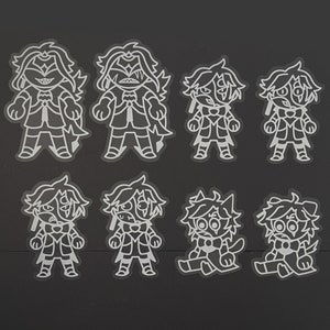 Dottore Segment Family Clear Car Decal Stickers Genshin Impact - Etsy