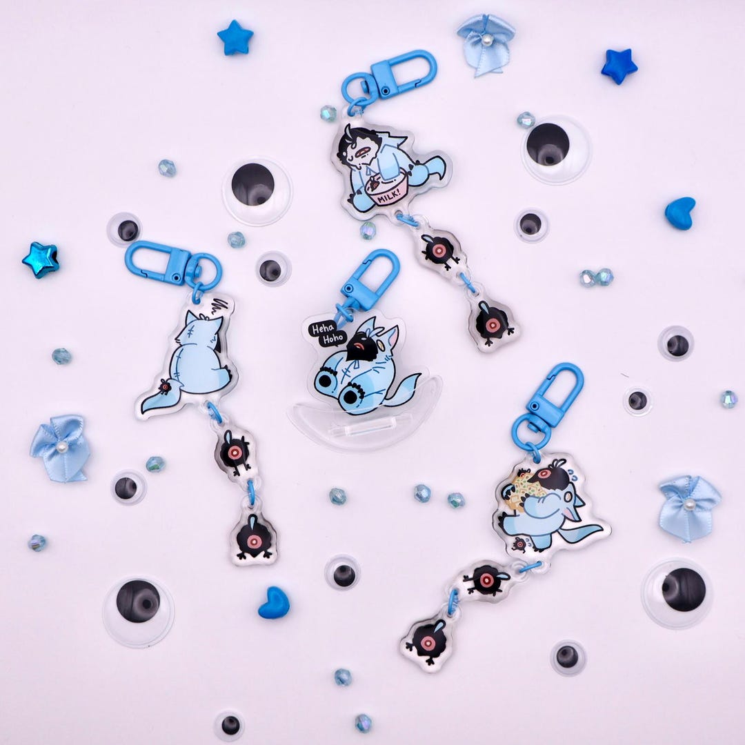 Dottore Fox Keychain Charm Genshin Impact - Etsy